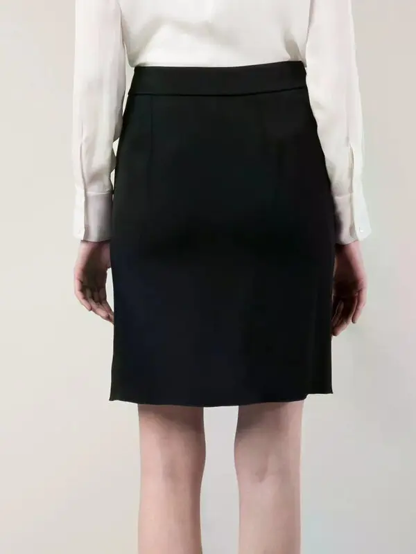 LANVIN Straight Midi Skirt With Bow Detail