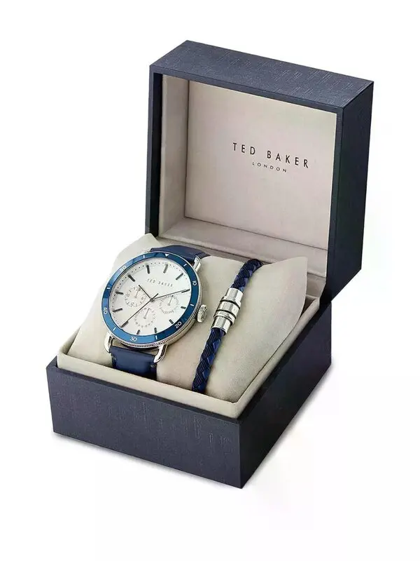 Ted Baker London 46mm Watch And Bracelet Set