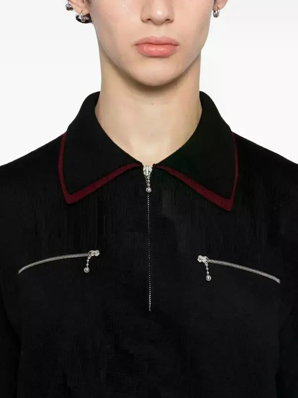 JIL SANDER Zip Collar Polo Shirt