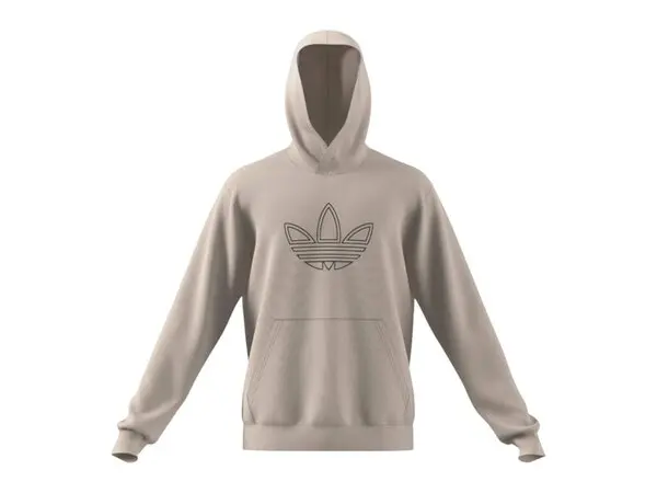 Adidas Outlined Trefoil Pullover Fleece Hoodie
