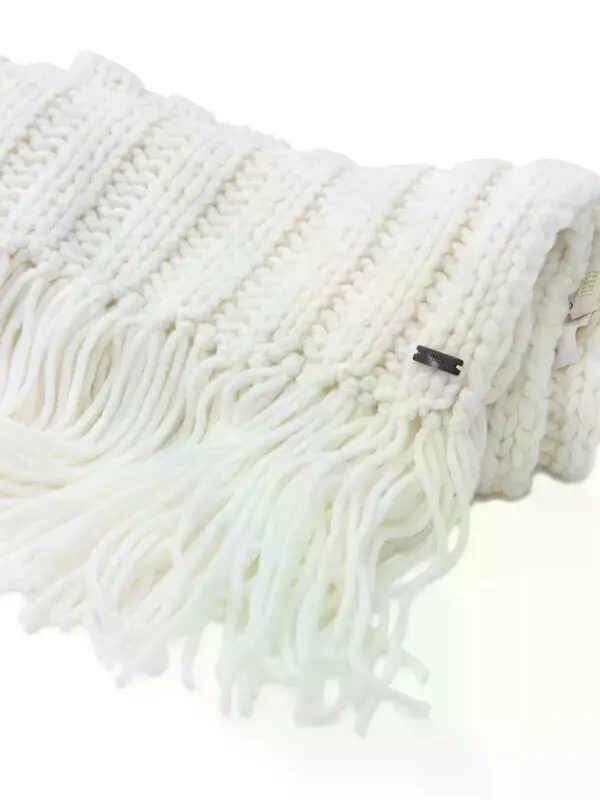 Fedeli Fringed Ribbed-knit Scarf