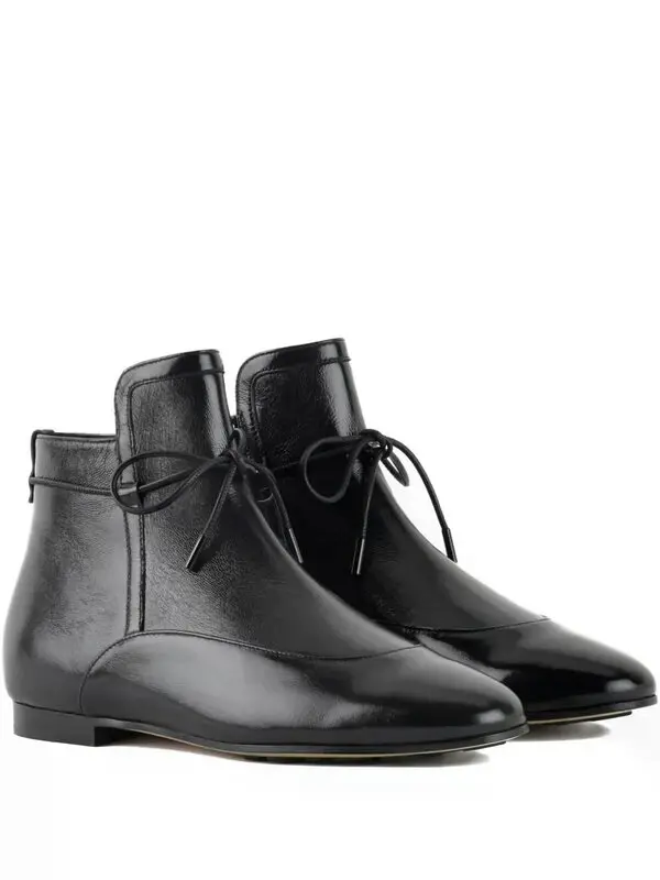 Giorgio Armani Leather Ankle Boots