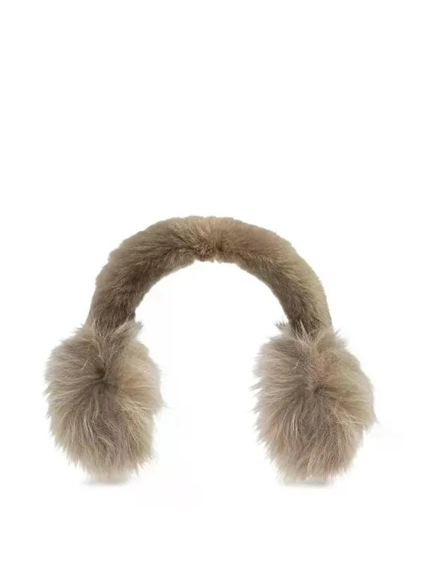 Burberry Fur Earmuffs - Brown