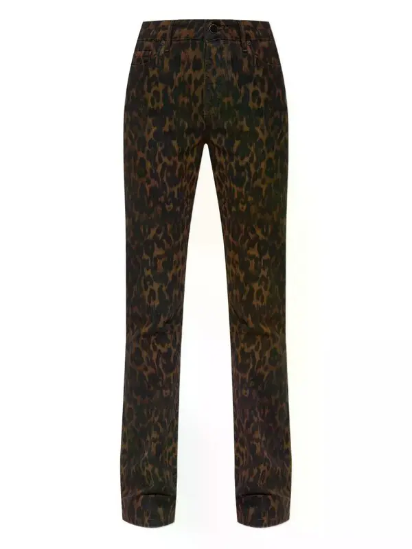 ALLSAINTS Leopard-print Five-pocket Jeans