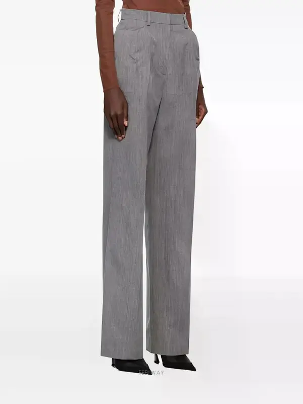 PUSHBUTTON Pinstriped Straight-leg Trousers