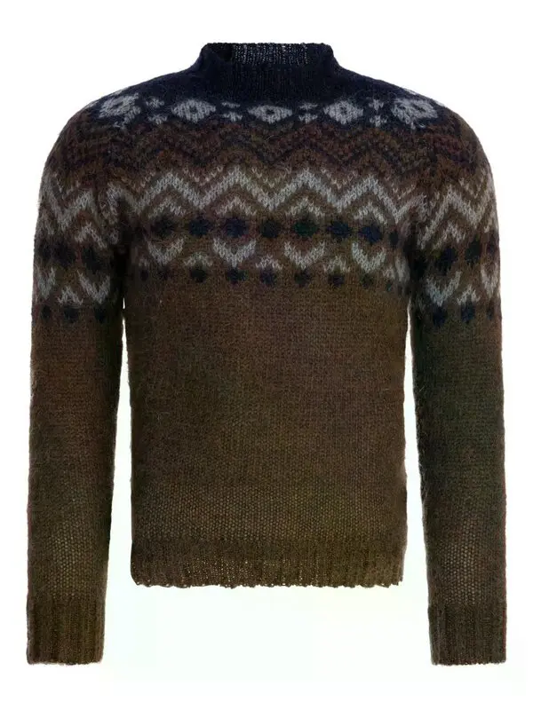 RAKKI Patterned Crew-neck Sweater