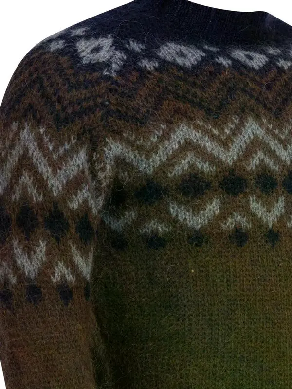 RAKKI Patterned Crew-neck Sweater