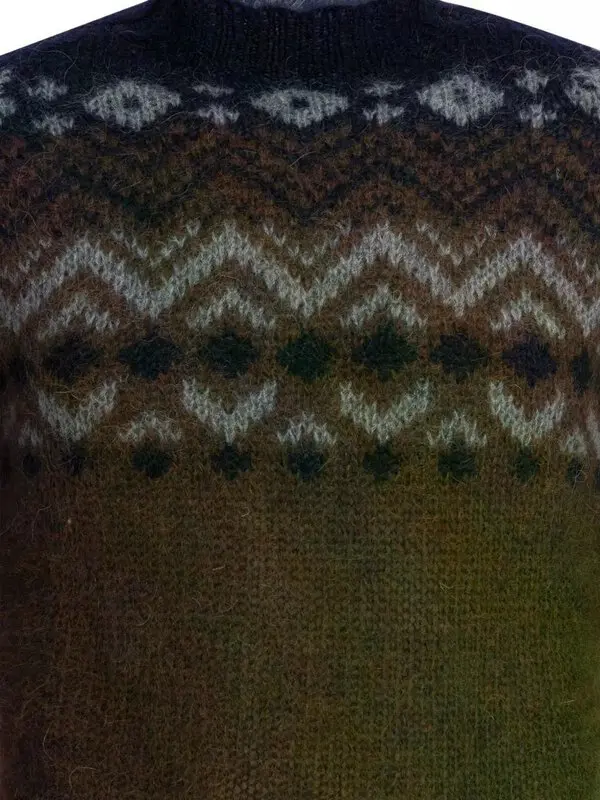 RAKKI Patterned Crew-neck Sweater