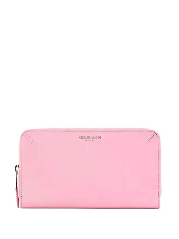 Giorgio Armani Logo-stamp Zip Wallet