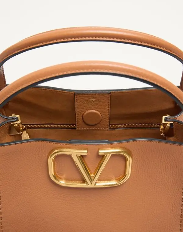 Valentino Garavani Alltime Medium Handbag - Almond