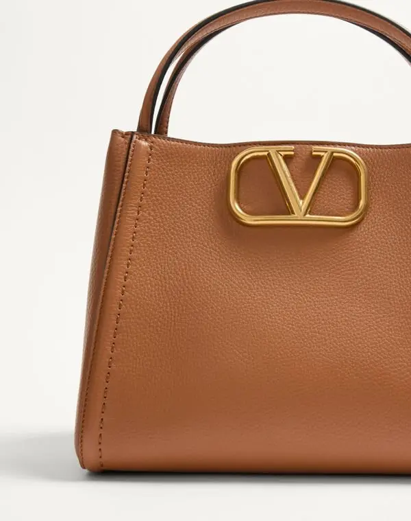 Valentino Garavani Alltime Medium Handbag - Almond