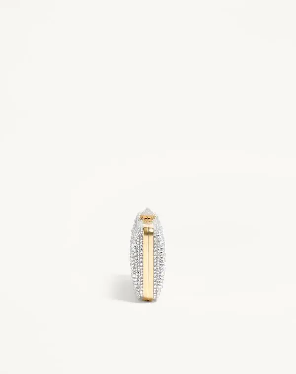 Valentino Garavani Carry Secrets Rhinestone Minaudiere - Crystal