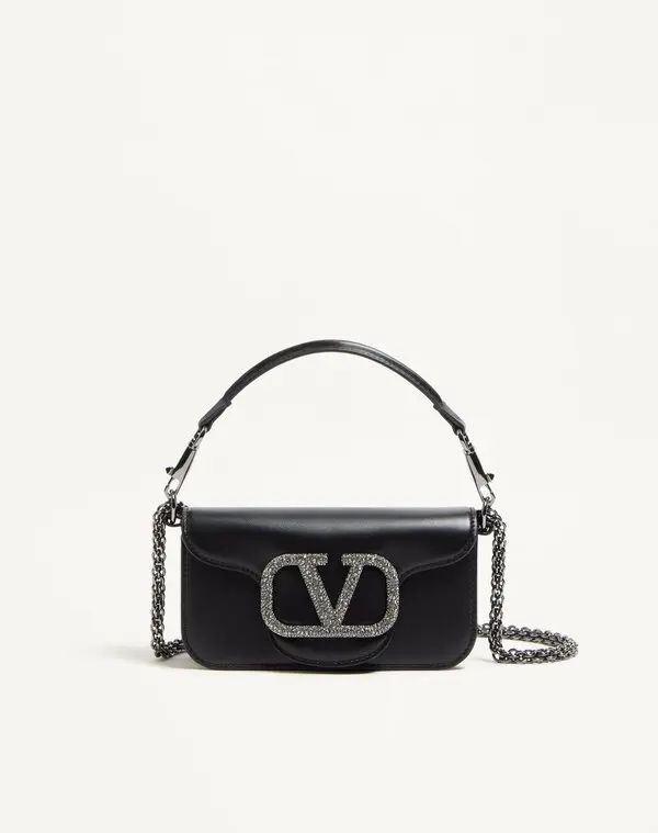 Valentino Garavani Locò Small Shoulder Bag With Jewel Logo