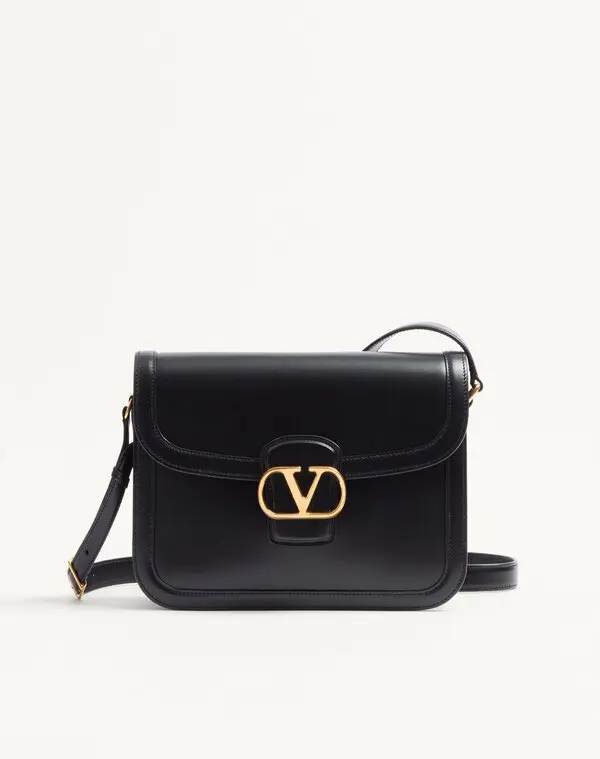 Valentino Garavani 9to5 Smooth Calfskin Shoulder Bag - Black