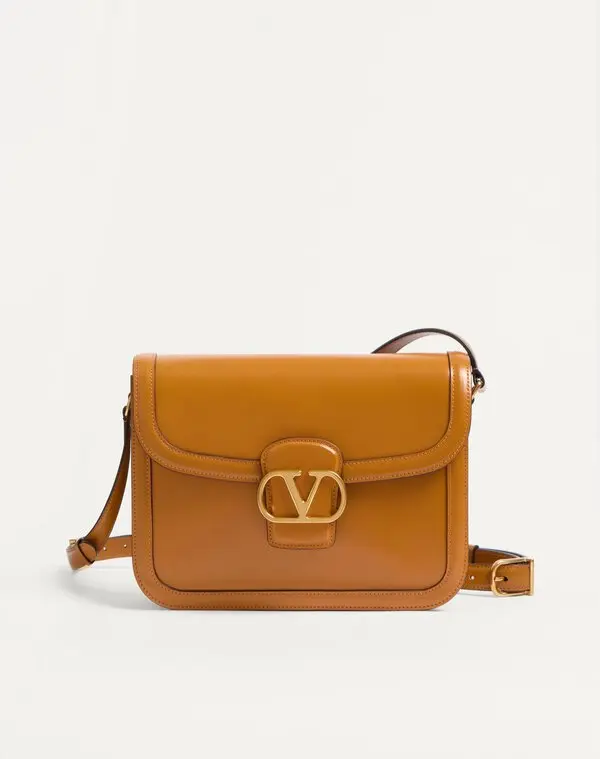 Valentino Garavani 9to5 Smooth Calfskin Shoulder Bag - Golden Cuir