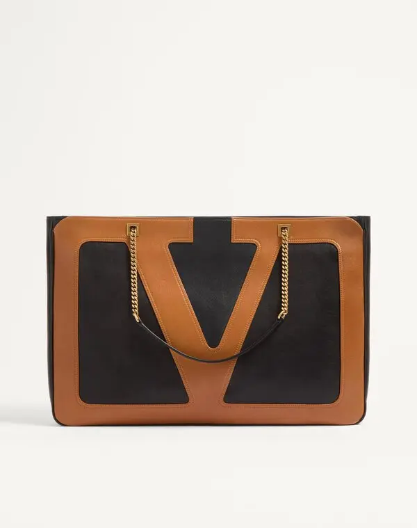 Valentino Garavani Viva Superstar Large Shopper - Black/spice
