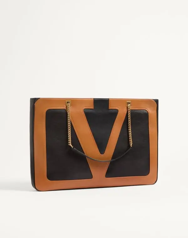 Valentino Garavani Viva Superstar Large Shopper - Black/spice