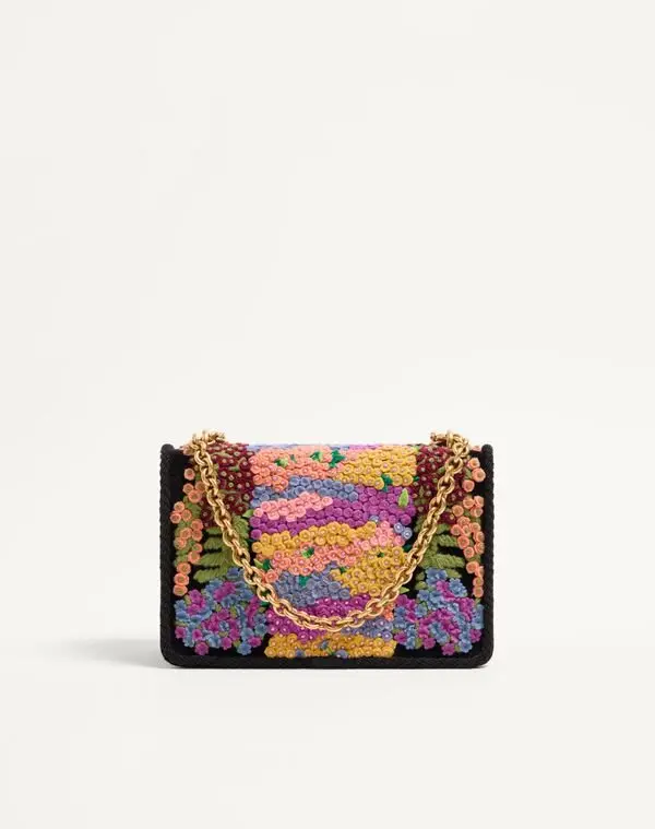 Valentino Garavani Vain Embroidered Shoulder Bag - Multicolour