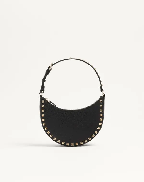 Valentino Garavani Rockstud Mini Hobo Bag - Black