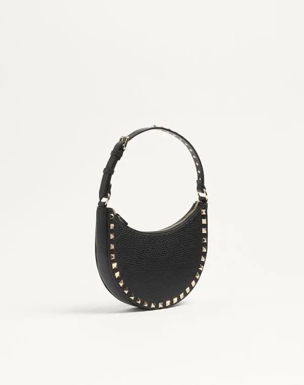 Valentino Garavani Rockstud Mini Hobo Bag - Black