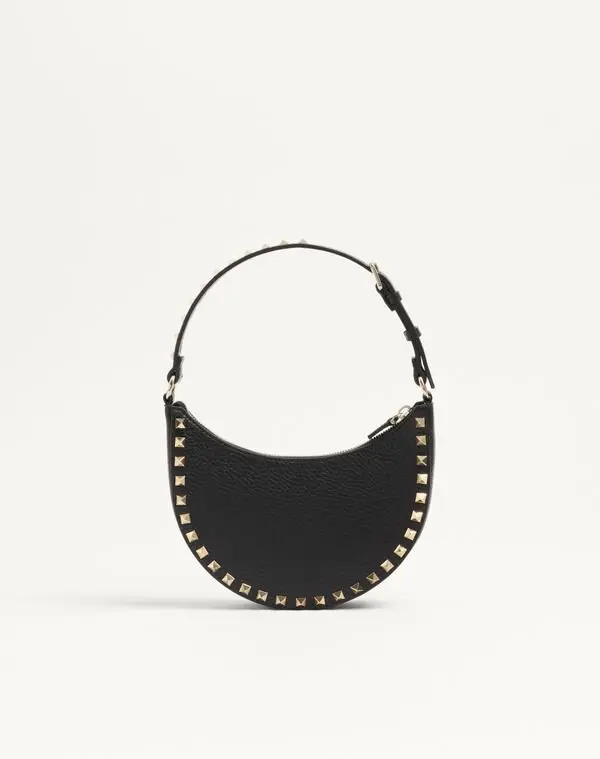 Valentino Garavani Rockstud Mini Hobo Bag - Black