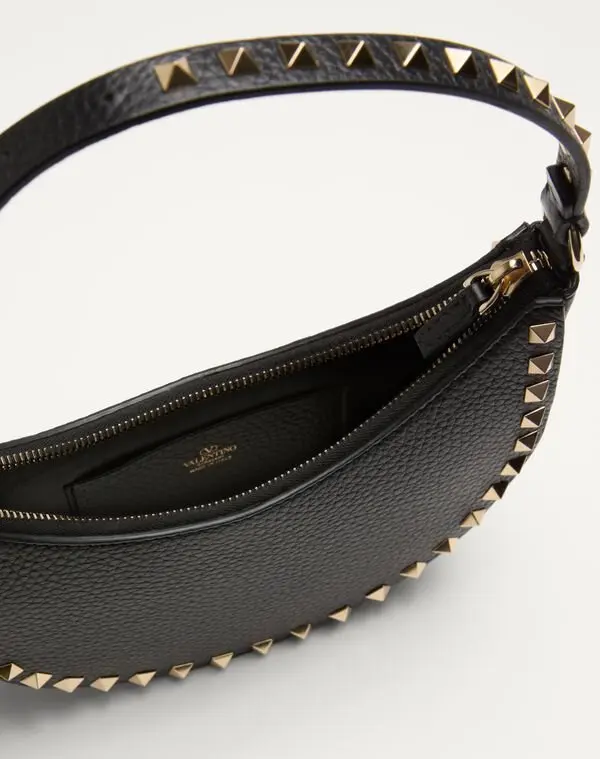 Valentino Garavani Rockstud Mini Hobo Bag - Black