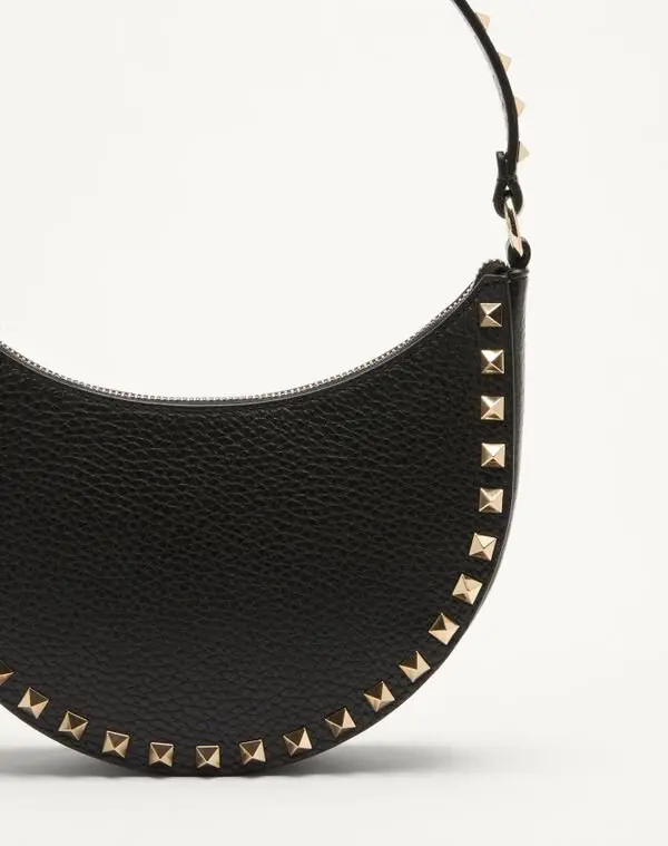 Valentino Garavani Rockstud Mini Hobo Bag - Black