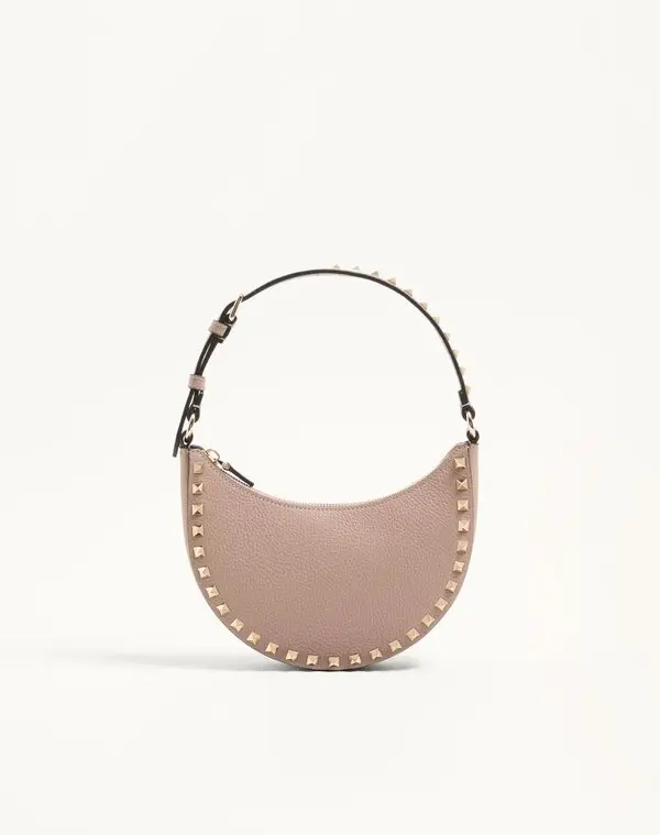Valentino Garavani Rockstud Mini Hobo Bag - Poudre