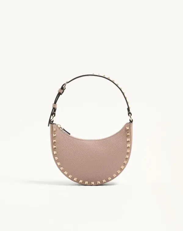 Valentino Garavani Rockstud Mini Hobo Bag - Poudre