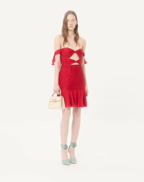 Valentino Garavani Vsling Mini Embroidered Handbag With Jewel Logo