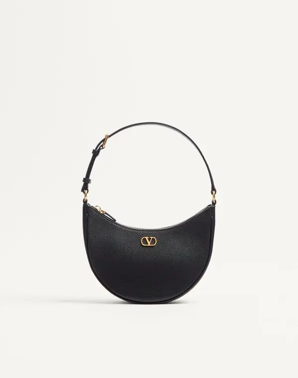 Valentino Garavani Vlogo Signature Mini Hobo Bag - Black