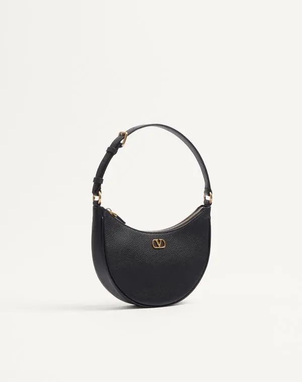 Valentino Garavani Vlogo Signature Mini Hobo Bag - Black