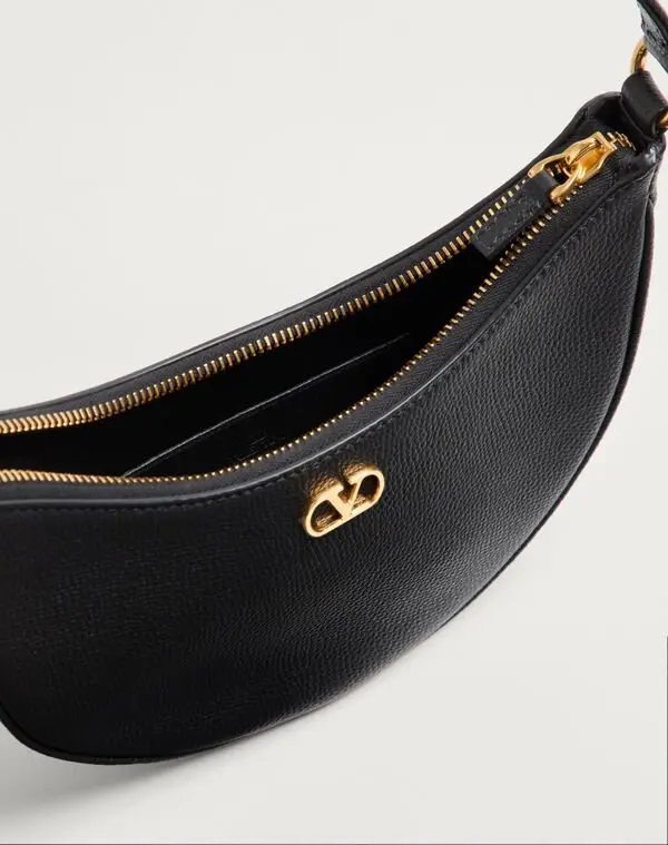 Valentino Garavani Vlogo Signature Mini Hobo Bag - Black