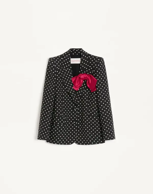 Valentino Garavani Supergran Jacket In Plusdepois Print - Black/birch