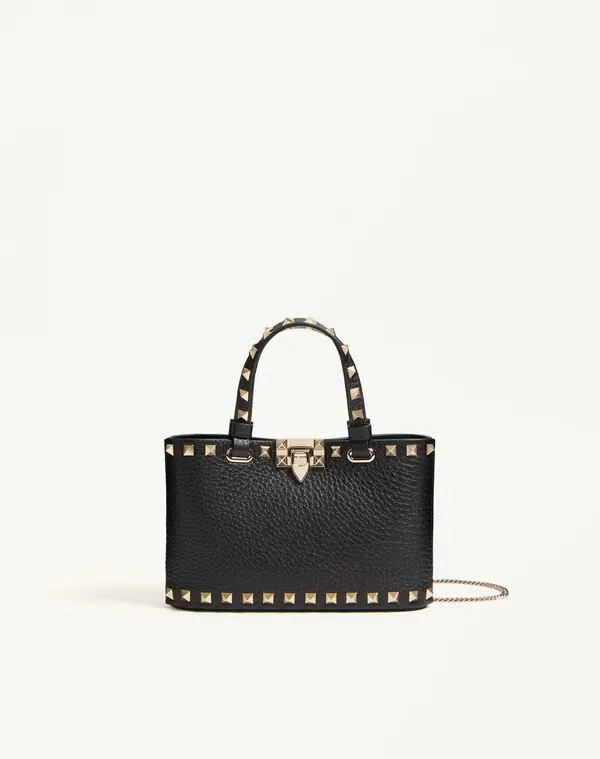 Valentino Garavani Rockstud Mini Shopping Bag - Black