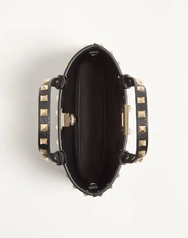 Valentino Garavani Rockstud Mini Shopping Bag - Black