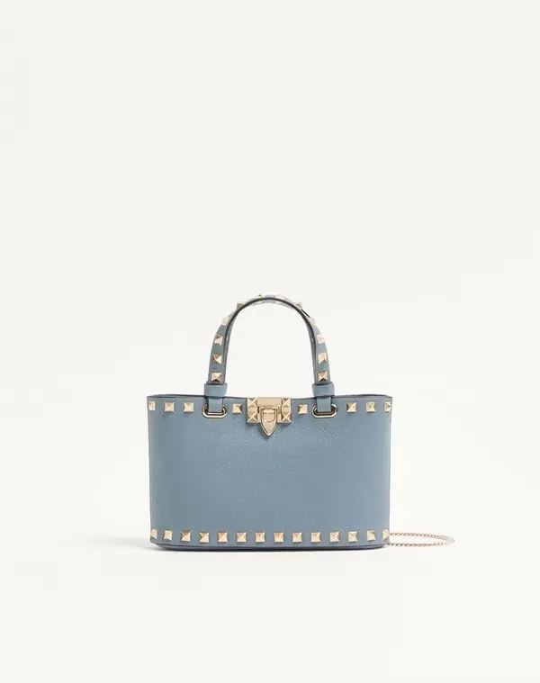 Valentino Garavani Rockstud Mini Shopping Bag - Stone