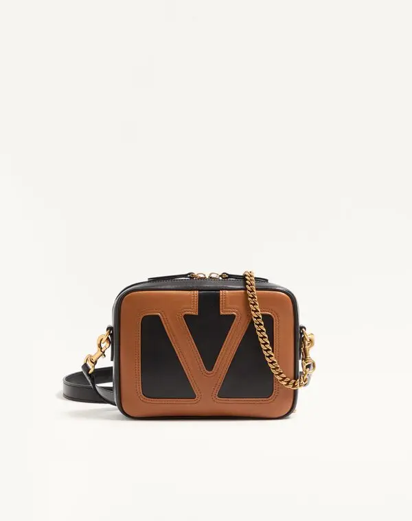 Valentino Garavani Viva Superstar Nappa Crossbody - Black/spice