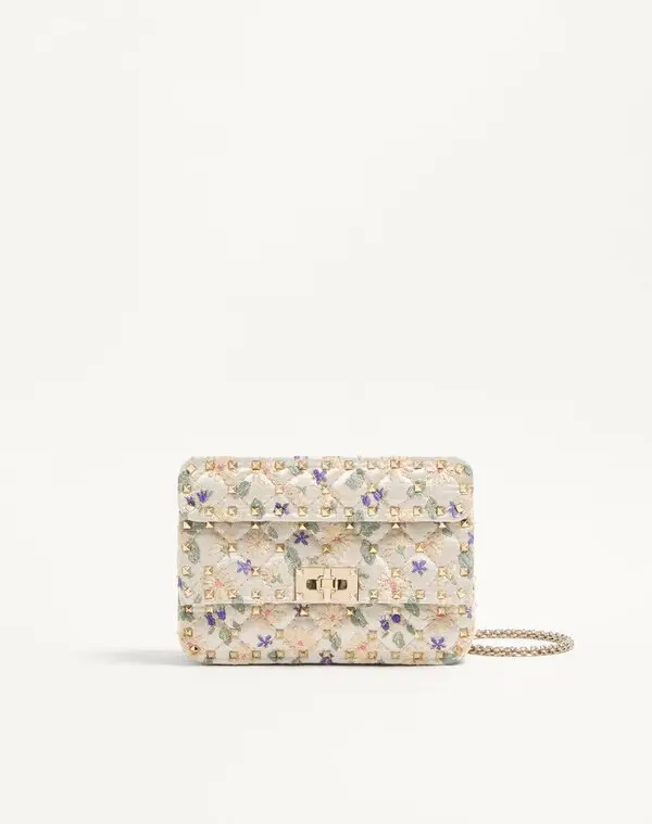 Valentino Garavani Rockstud Spike Small Jacquard Bag