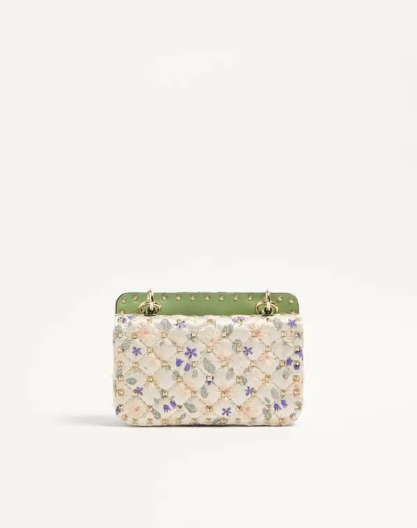 Valentino Garavani Rockstud Spike Small Jacquard Bag