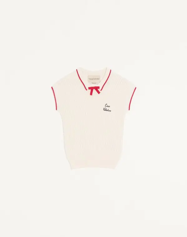 Valentino Garavani Cotton Top - Birch/paris