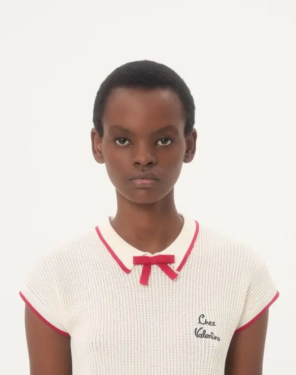Valentino Garavani Cotton Top - Birch/paris