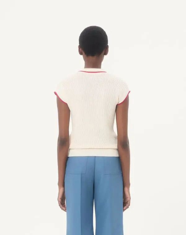 Valentino Garavani Cotton Top - Birch/paris