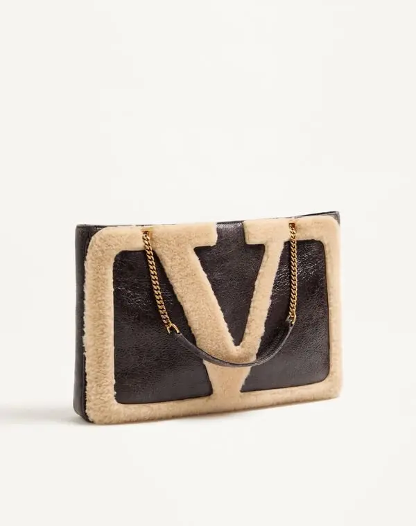 Valentino Garavani Viva Superstar Medium Shopping Bag - Brown/beige