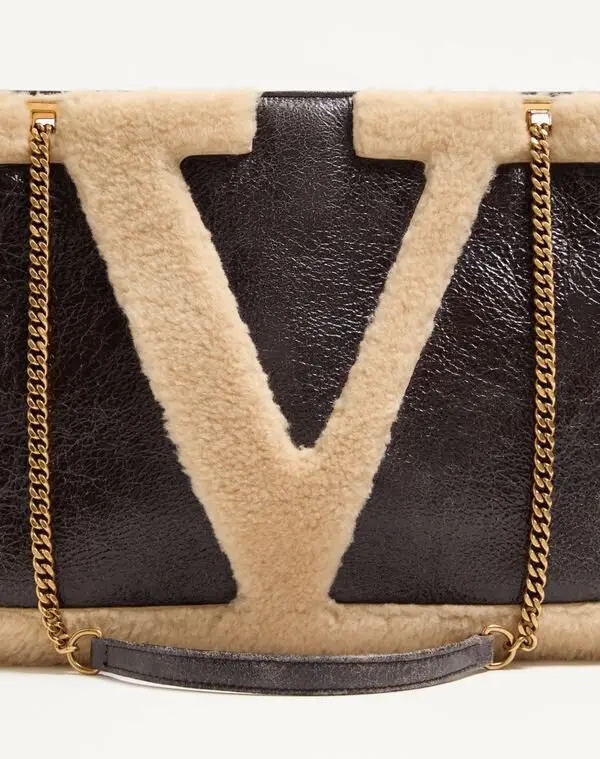 Valentino Garavani Viva Superstar Medium Shopping Bag - Brown/beige