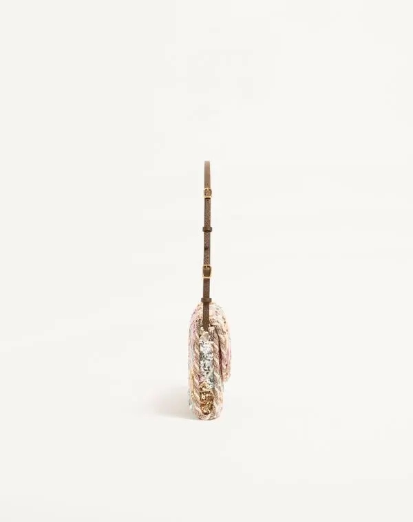 Valentino Garavani Small Shoulder Bag With Rhombelle Embroidery - Multicolour
