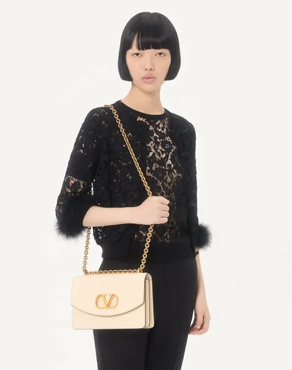 Valentino Garavani Lace And Feather Boa Cardigan