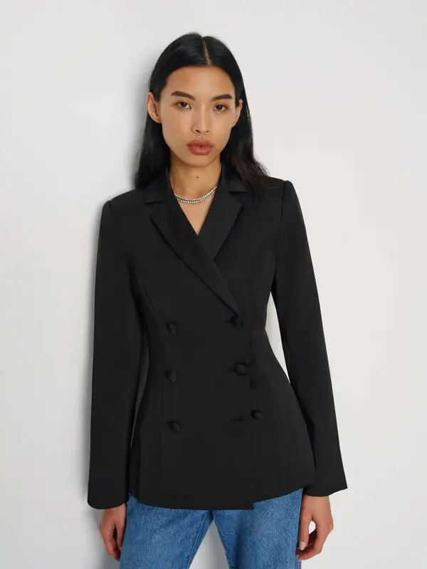 REFORMATION Caden Blazer - Black