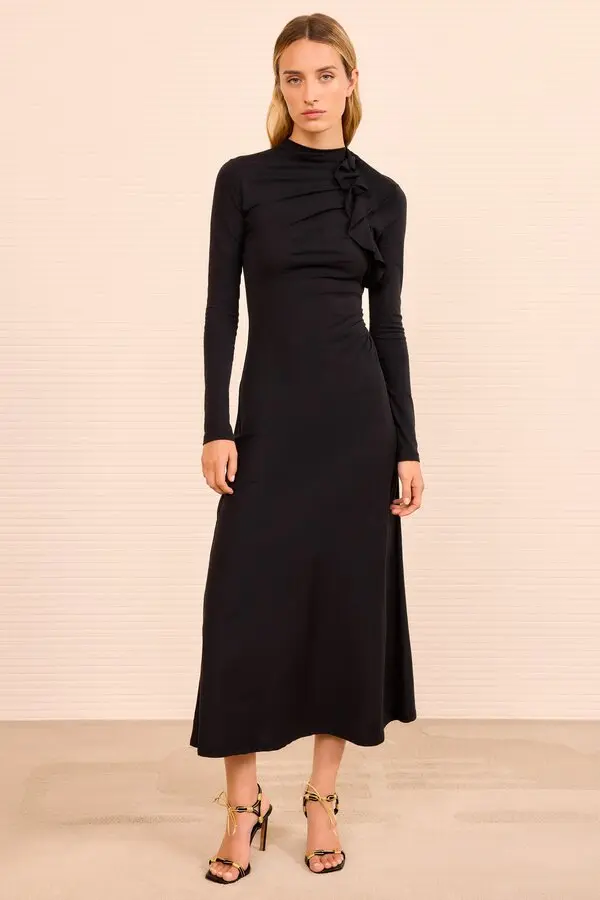 Ulla Johnson Safi Long Sleeve Midi Dress