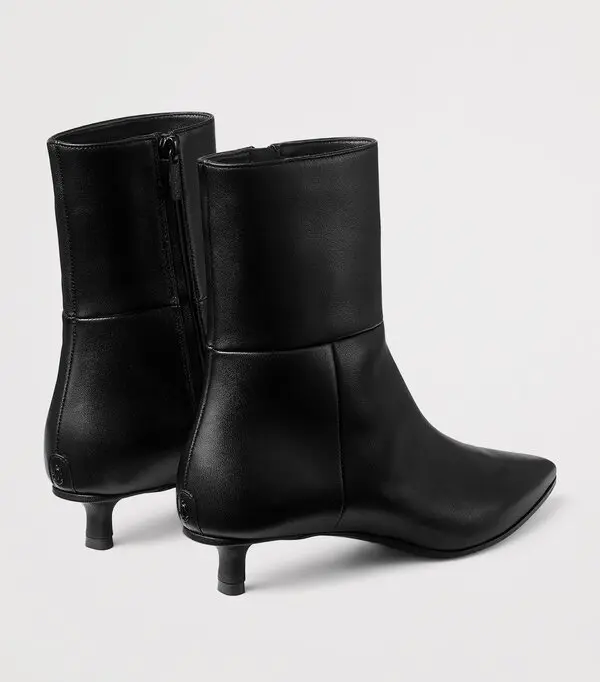 JIMMY CHOO Lory Leather Ankle Boots - Black